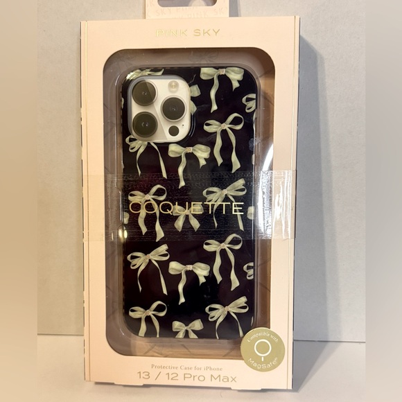 Cell Phones & Accessories | Pink Sky Navy And Ivory Bow Iphone 1312 Pro ...